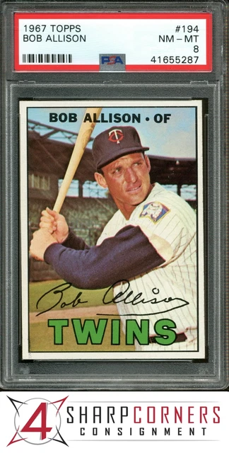 1967 TOPPS #194 Bob Allison Twins Psa Lot 8 Pause EUR 0,92 - PicClick FR