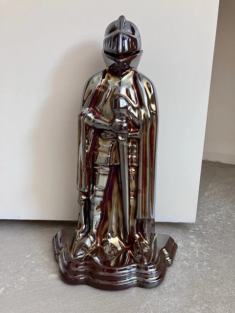 VINTAGE CAST IRON Knight Fire Companion No Tools Doorstop Iridescent £ ...