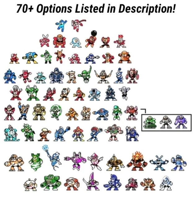 CAPPELLINI MEGA MAN Bead Sprite Perler Pixel Art Retro NES Nintendo ... CAPPELLINI MEGA MAN Bead Sprite Perler Pixel Art Retro NES Nintendo ...