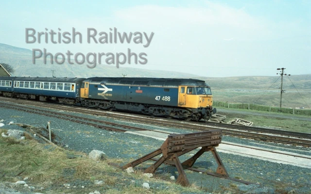 35MM NEGATIVE BR British Railway Diesel Loco Class 47 47488 at Ribblehead 1980's £3.99 - PicClick UK