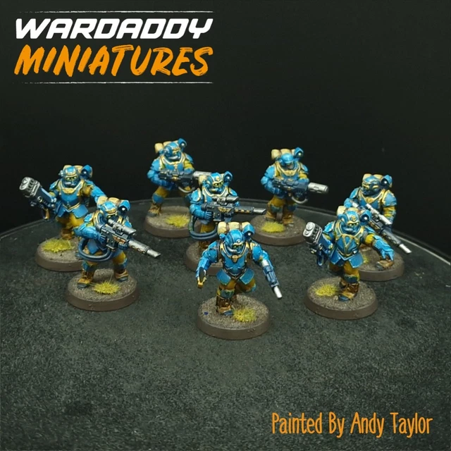 PRO PAINTED WARHAMMER 40k Imperial Guard Tempest Scions ×8 AT3 Games ...