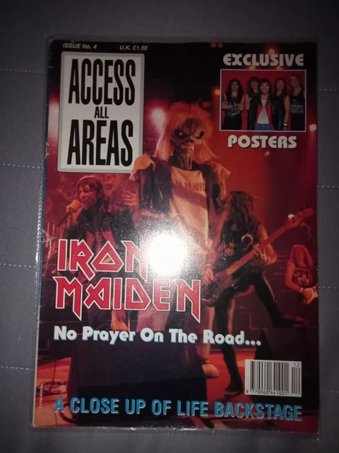 MAGAZINE HARD ROCK Heavy metal Access All Areas Spécial Iron Maiden ...