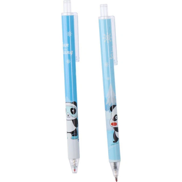 12PCS ANIMAL PENS Retractable Rollerball Pen Panda Gel Pen Office $14. ...