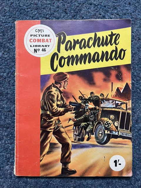 COMBAT PICTURE LIBRARY comic No. 46 Parachute Commando by GMS EUR 8,52 ...