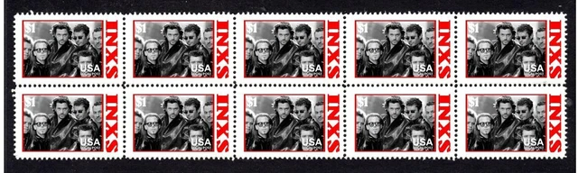 INXS AUST ROCK Band Strip Of 10 Mint Vignette Vignette Stamps 3 £5.63 ...