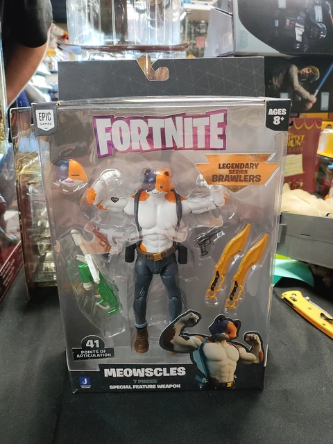 FORTNITE MEOWSCLES LEGENDARY Series Brawlers Epic Games Figure Jazwares ...