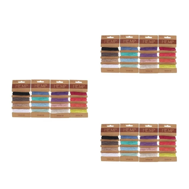 3 PACK JEWELLERY Cord Twine String for Crafts Natural Jute Handfasting ...