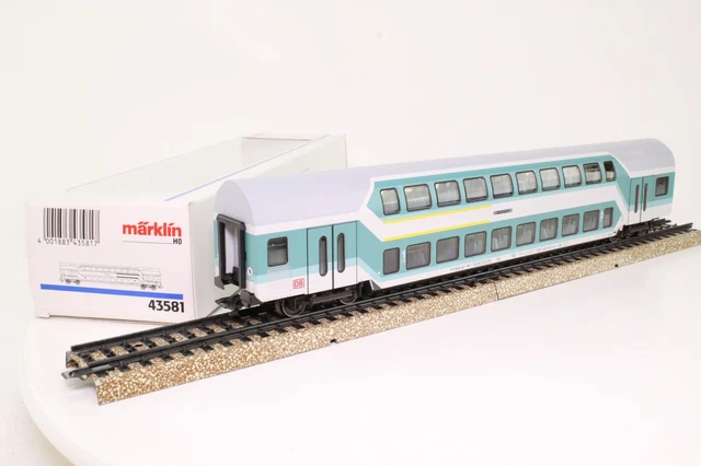 MÄRKLIN 43581 H0 Personenwagen Doppelstockwagen 1./2.Kl. der DB in der ...