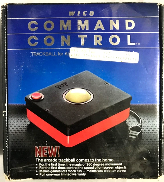 VINTAGE COMMODORE/ATARI/VIC20 WICO Command Control Trackball Controller ...