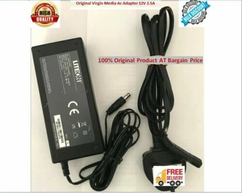 LITEON VIRGIN MEDIA V6 Box 12v 2.5a Power Supply AC Adapter PE-1300 ...