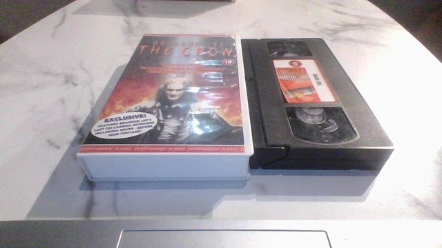 THE CROW UK PAL VHS VIDEO 1995 Brandon Lee Superhero Fantasy Comic Book ...