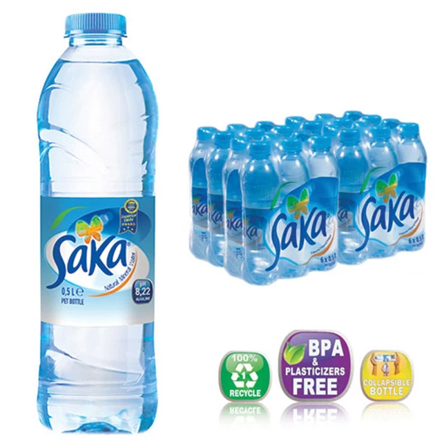SAKA STILL NATURAL Mineral Water 500ml (Pack of 24) Plastic. £9.28 ...