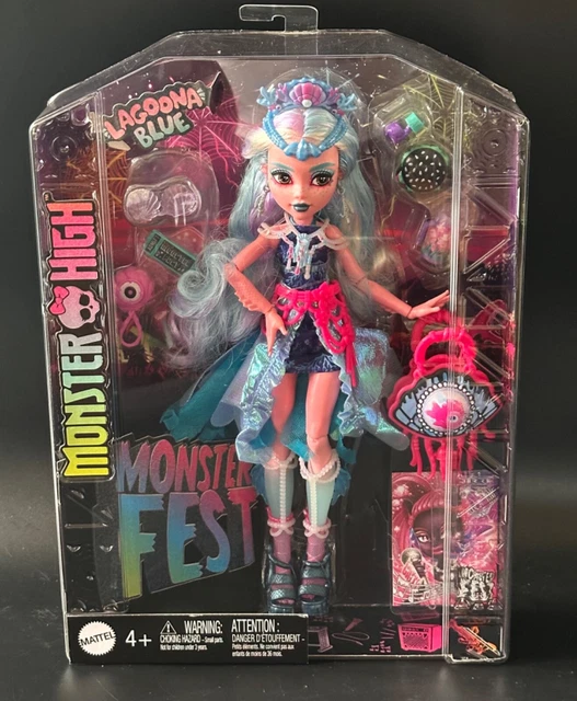 MONSTER HIGH LAGOONA Blue Doll with Glam Monster Fest Outfit and ...