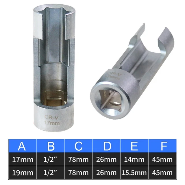 SLOTTED SIDE NUT Removal Tool for Diesel Fuel Injector Pipe Sliver ...