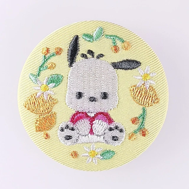 POCHACCO SANRIO CHARACTERS Embroidery Can Badge Japanese From Japan F/S ...