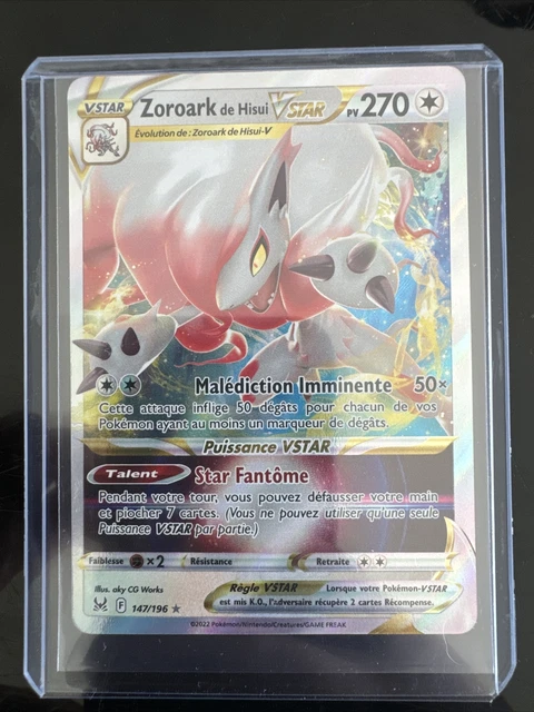 CARTE POKÉMON Zoroark de Hisui VSTAR 147/196 EB11 Origine Perdue FR EUR 5,00 - PicClick FR