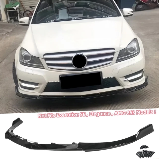 GLOSS BLACK BODY Kit Front Lip Spoiler For Mercedes C Class W204 S204 ...