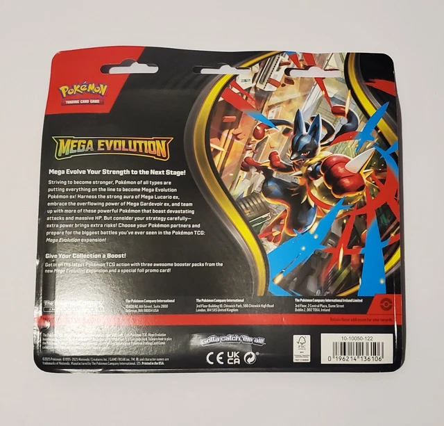 POKEMON TCG MEGA Evolution 3 Pack Blister w/ Psyduck Promo SEALED ...