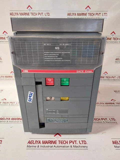 ABB SACE EMAX Switch-Disconnector Disjoncteur 1000A 220-240V 50-60Hz ...