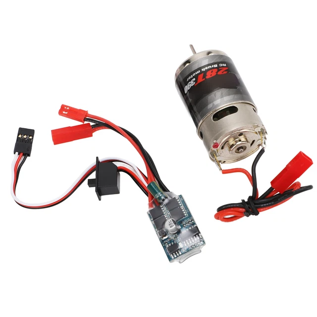 RC CAR 390 Brushed Motor 30A JST Plug High Torsion Brushed Motor ESC ...