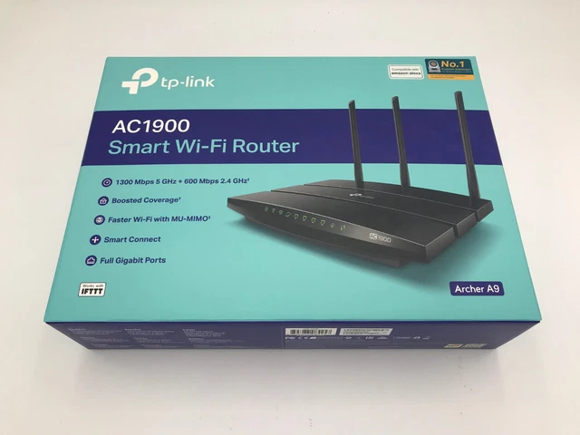 TP-LINK ARCHER A9 AC1900 Smart Wi-Fi Wireless MU-Mimo Gigabit Network ...