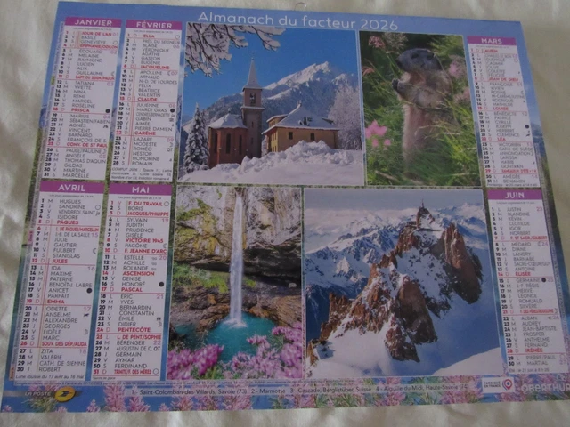 ALMANACH DU FACTEUR / Calendrier La Poste 2026 " Paysage " Neuf EUR 7 ...