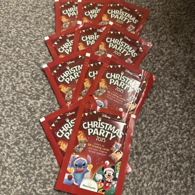 MORRISONS CHRISTMAS PARTY 2025 Trading Cards. 10 Packs Sealed And ...