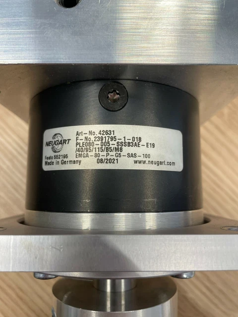 NEUGART EMGA-80-P-G5-SAS-100 TRANSMISSION for Festo Engines £117.16 ...