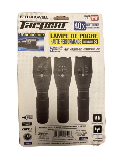 BELL + HOWELL Taclight High-Powered Tactical Flashlight - As Seen On TV ...