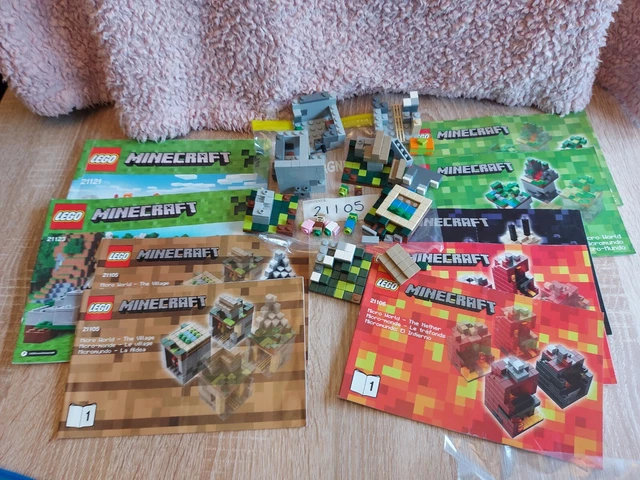 LEGO MINECRAFT MICRO World Spare Parts And Instructions Bundle. Inc ...