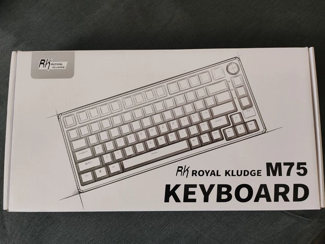 RK ROYAL KLUDGE M75 Wireless Mechanical Keyboard 2.4Ghz/BT5.1/USB-C ...