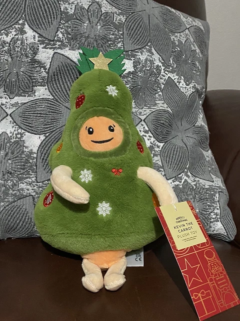 ALDI KEVIN THE Carrot 2025 Mini CHRISTMAS TREE 🎄Costume Kevin Plushie £ ...