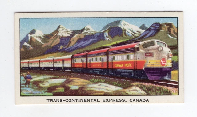 KELLOGGS CEREAL. LOCOMOTIVES 1963: Trans-continental Express in the ...