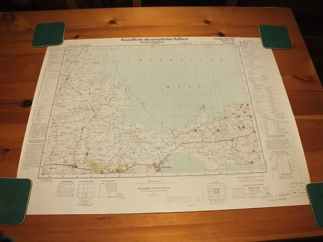 ORIGINAL WW2 GERMAN MAP OF CRIMEA AREA. 1941. 1:300000. Centred on ...