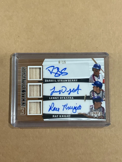 BÂTONS SIGNATURE DARRYL Strawberry/Ray Knight/Lenny Dykstra 2024 bois ...