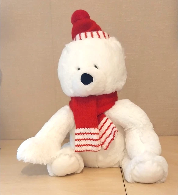 JOHN LEWIS WHITE Winter Plush Bear £8.63 - PicClick UK