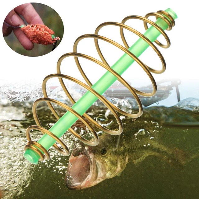 LEADER OLIVE SPRING Lure Hanging Tackle Fishing Bait Stainless Steel ...
