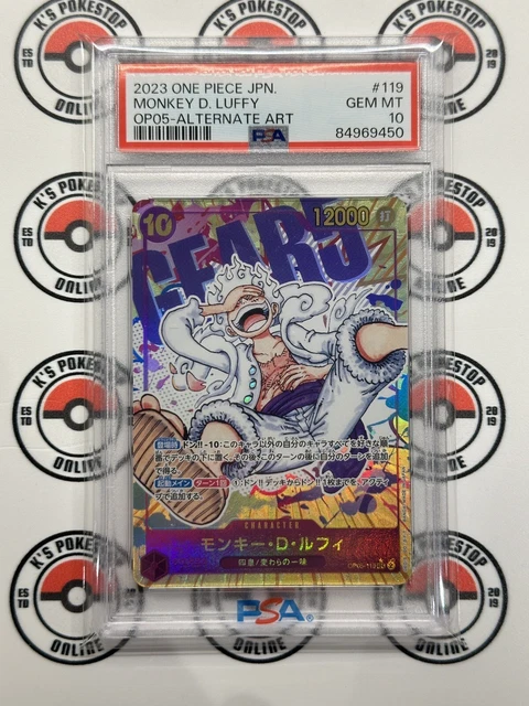 MONKEY D. LUFFY I PSA 10 I OP05-119 I Parallel I One Piece I Japanese I GEM Mint EUR 118,99 ...