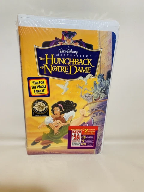 BANDE VHS WALT Disney Masterpiece Le Bossu de Notre Dame Neuf SCELLÉ 1997 EUR 22,51 - PicClick FR