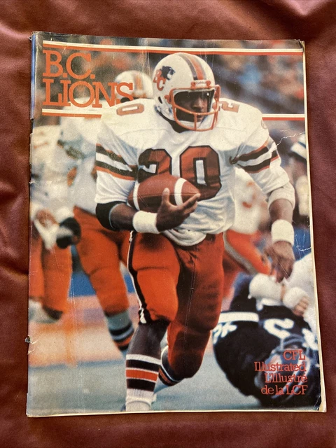 BC LIONS MAGAZINE 1979 CFL Illustrated B.C. Lions Magazine Football ...