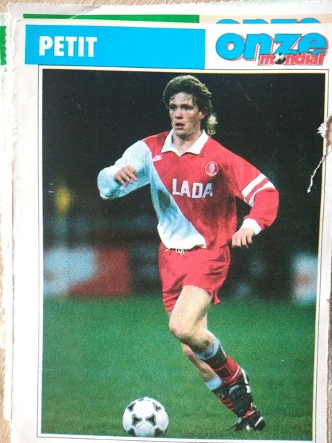 RARE FICHE ONZE Mondial Emmanuel Petit Monaco 1990 EUR 15,00 - PicClick FR