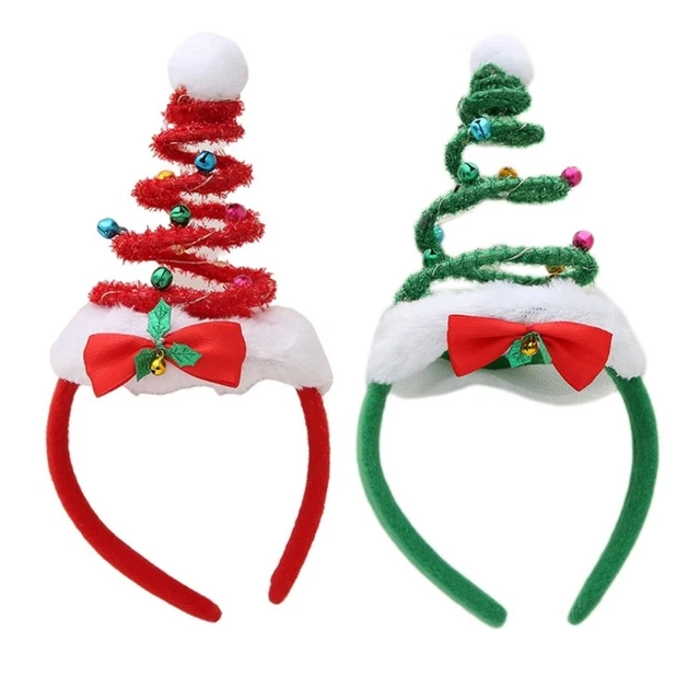 GLOWING SPRING HAIR Hoop LED Christmas Tree Headband Lovely Cartoon ...
