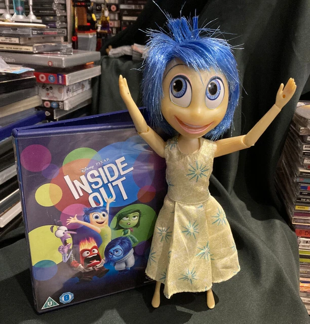 DISNEY STORE INSIDE OUT Joy DELUXE TALKING LIGHT Doll Pixar Excellent ...