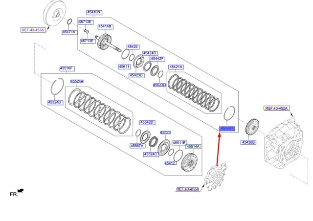 HYUNDAI SANTA FÉ MK4 35R Clutch Snap Ring 454523B618 NEW GENUINE £12.00 - PicClick UK