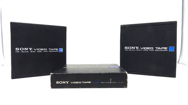 SONY VIDEO TAPE Helical Scan Recording V-30H Set of 3 - 2 Opened - 1 ...