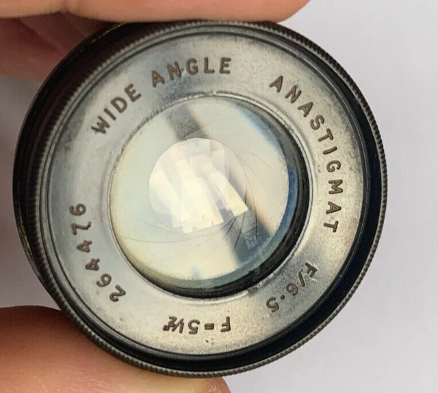 ANASTIGMAT F=5 1/2” F/6.5 WIDE ANGLE VINTAGE Air Ministry lens likely ...