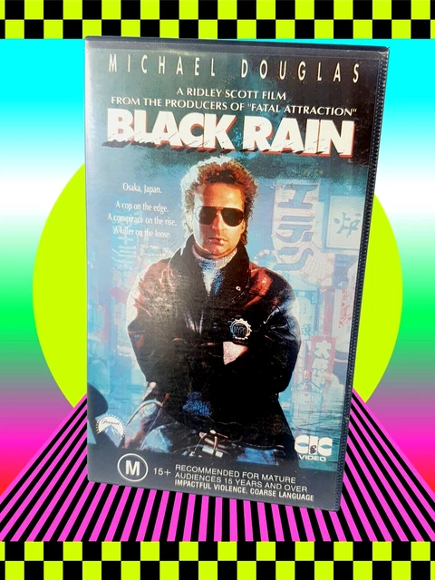 BLACK RAIN VHS Michael Douglas Japanese Mafia Yakuza Gangster RARE HTF ...
