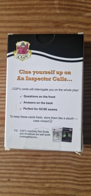 CGP AQA GCSE English An Inspector Calls Revision Question Flash Cards £ ...
