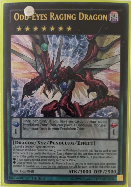 YUGIOH ODD-EYES RAGING Dragon Ultra Rare 1st Edition RATE-EN048 EUR 5,77 - PicClick FR