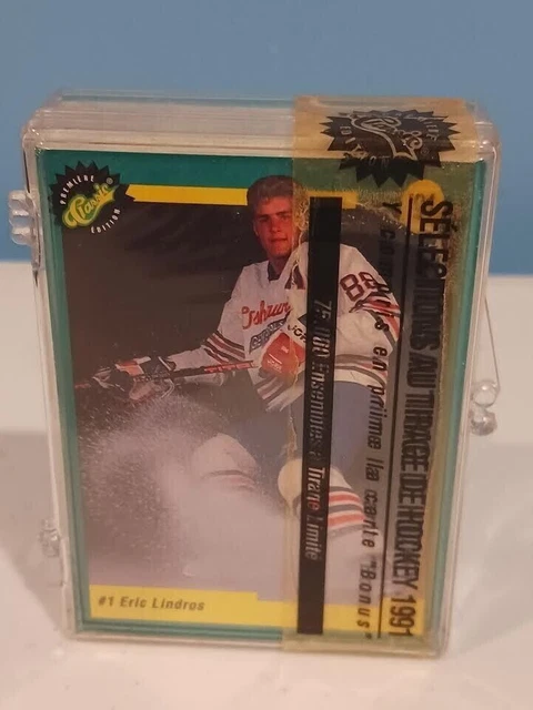 🔥1991 CLASSIC HOCKEY 50 Card Draft Picks Set French Factory Sealed ...